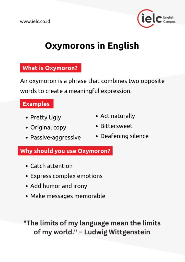 Oxymorons in English: Guide to Contradictory Phrases